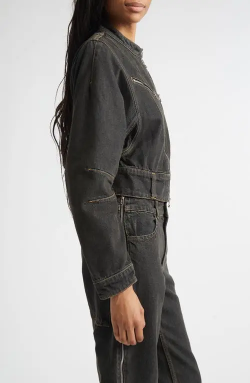 Eckhaus Latta Signal Denim Zip Jacket