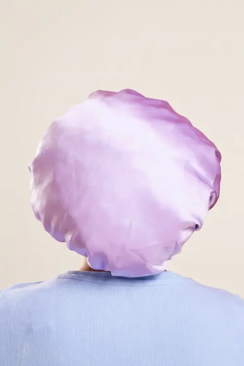 HELLO UPDO 100% Mulberry Silk Double-lined Hair Bonnet - Lilac