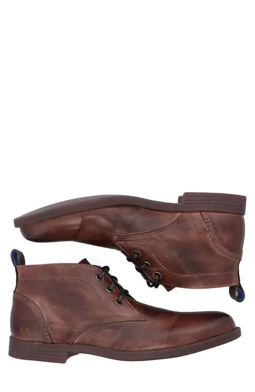 Bed Stu Illiad Plain Toe Lace-up Boots - Teak Rustic