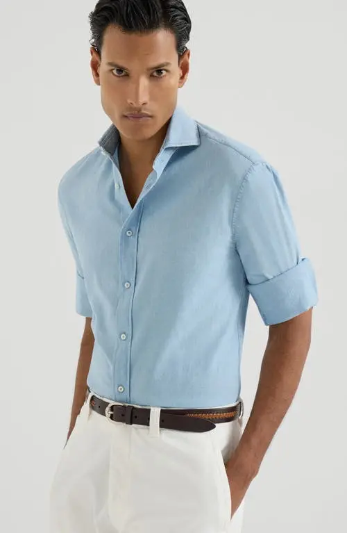 Brunello Cucinelli Chambray Shirt