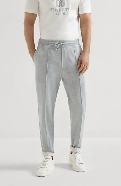 Brunello Cucinelli Double Cloth Trousers - Medium Grey