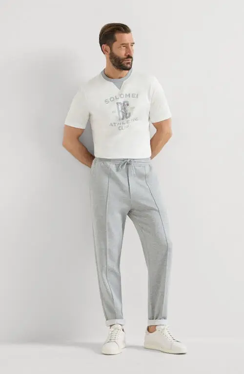 Brunello Cucinelli Double Cloth Trousers - Medium Grey