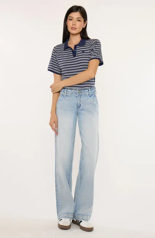 KANCAN Lulu Mid Rise Wide Leg Trousers