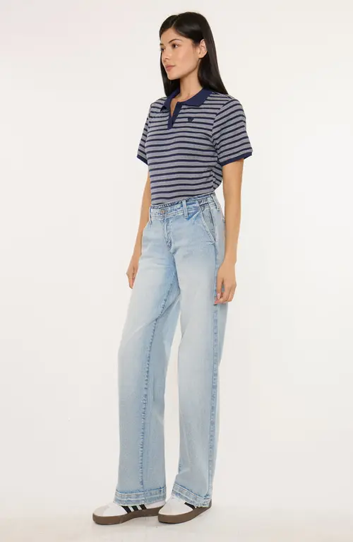 KANCAN Lulu Mid Rise Wide Leg Trousers