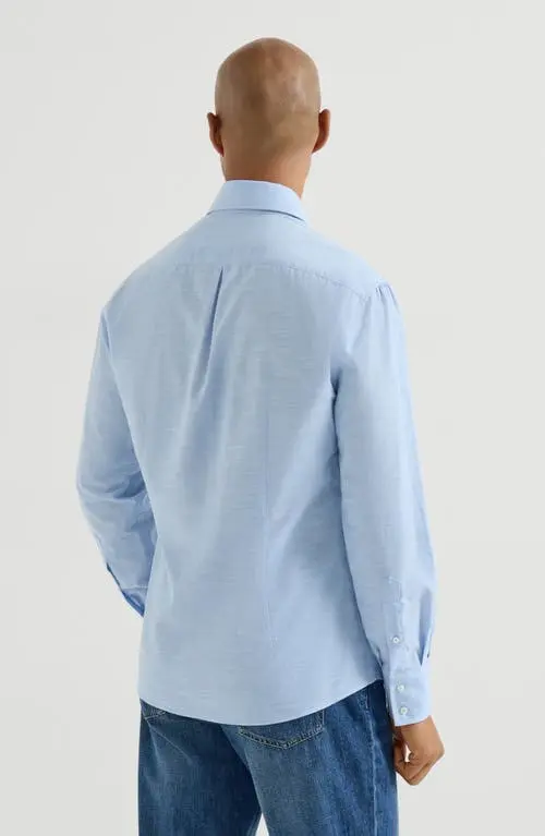 Brunello Cucinelli Oxford Shirt - Azure