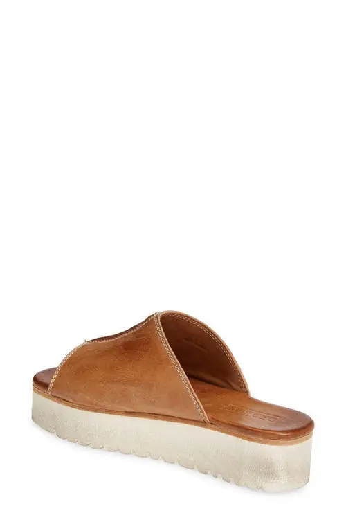Bed Stu Fairlee Ii Platform Slide Sandal - Tan Rustic