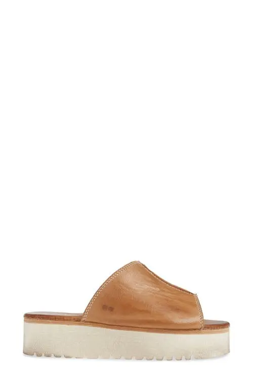 Bed Stu Fairlee Ii Platform Slide Sandal - Tan Rustic