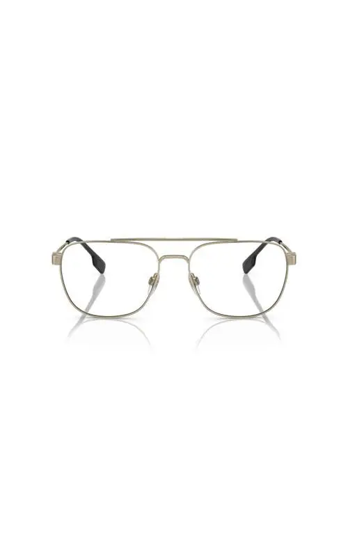 Burberry 57mm Square Optical Glasses - Gold
