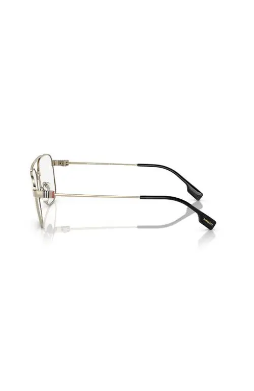 Burberry 57mm Square Optical Glasses - Gold