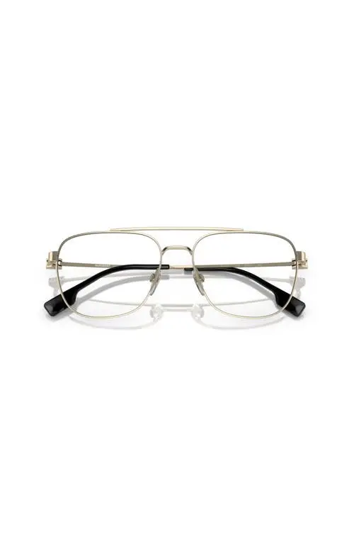 Burberry 57mm Square Optical Glasses - Gold