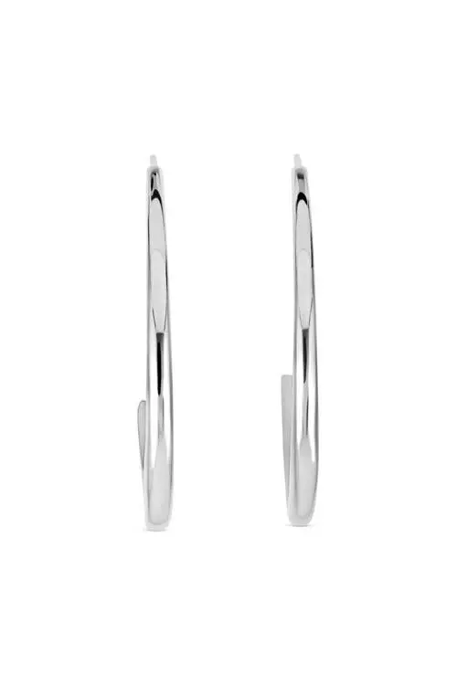 NABS AND BABS Sterling Sculptural Hoop Earrings