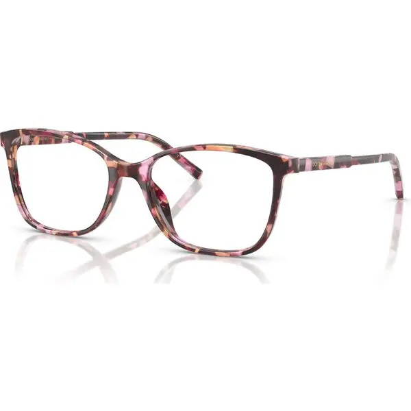 Dolce & Gabbana 54mm Rectangle Full Rim Optical Glasses - Pink