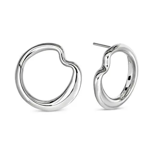 NABS AND BABS Tufa Stud Earrings - Silver