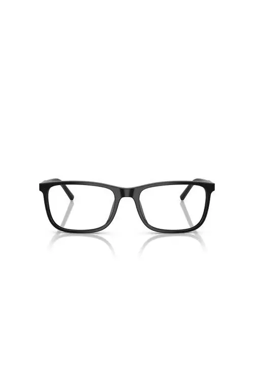 Dolce & Gabbana 55mm Rectangle Eyeglasses - Black