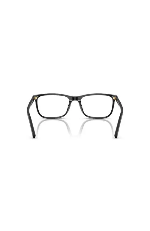 Dolce & Gabbana 55mm Rectangle Eyeglasses - Black