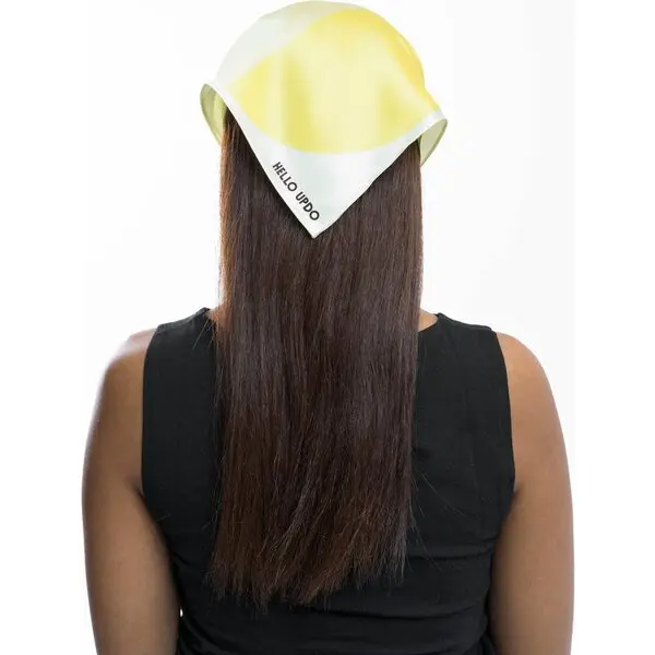 HELLO UPDO 100% Silk Head Scarf - Yellow