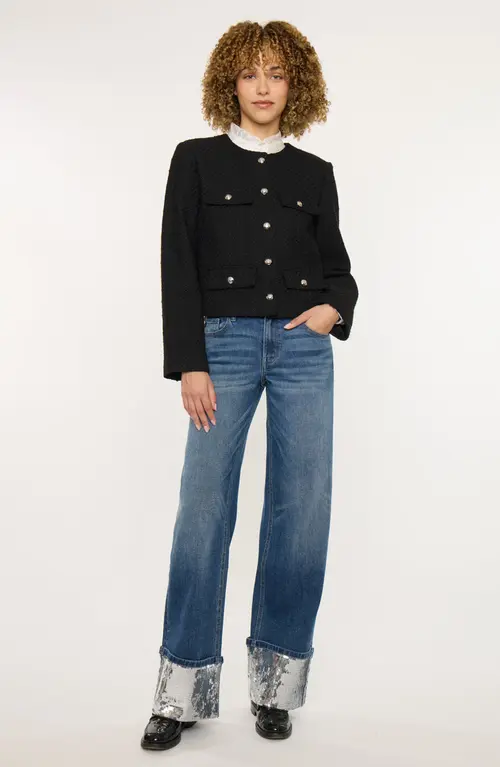 KANCAN Vivianne Mid-rise Wide-leg Jeans