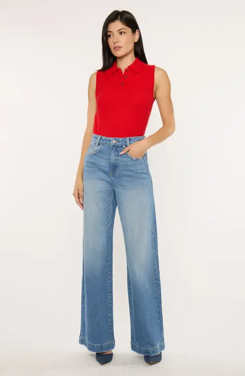 KANCAN Becca Ultra High Rise Wide Leg Trousers