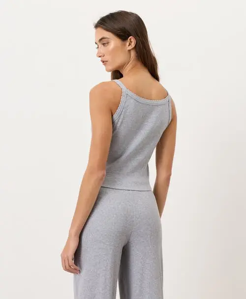 PACT Dream Rib Cami - Heather Grey
