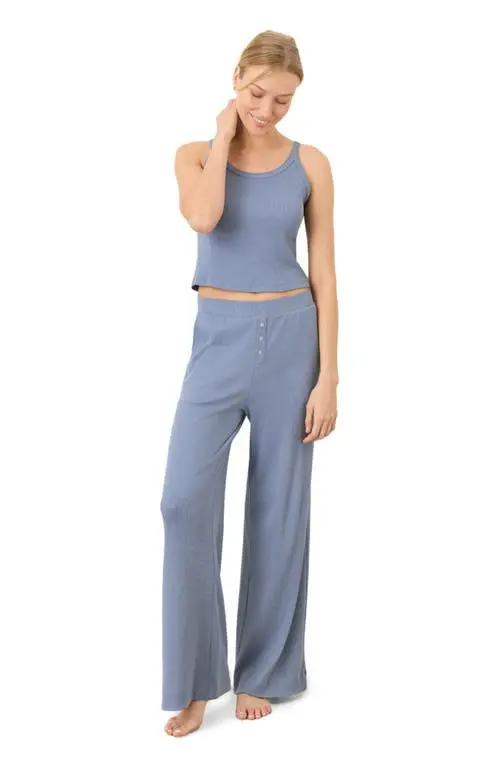 PACT Dream Rib Organic Cotton Cami - Iris Blue