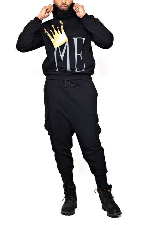 DAI MODA Crown Me Fleece Hoodie