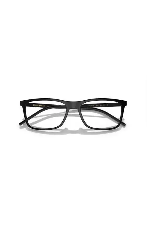 Dolce & Gabbana 53mm Rectangle Optical Glasses - Black