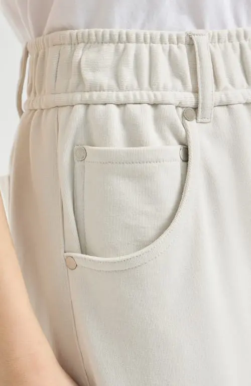 Brunello Cucinelli Smooth French Terry Trousers - Milk