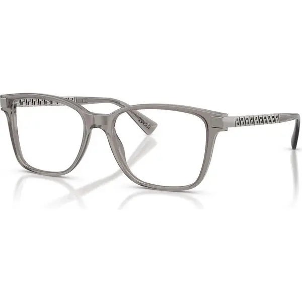 Versace 55mm Rectangle Optical Glasses - Grey