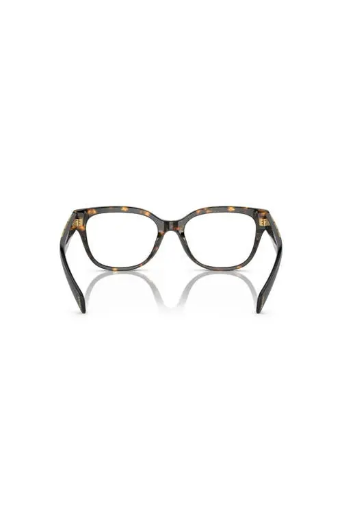 Versace 54mm Rectangle Eyeglasses - Tortoise