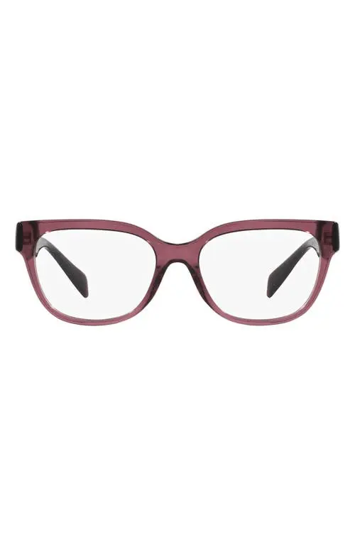Versace Pillow Optical Eyeglasses - Transparent Violet