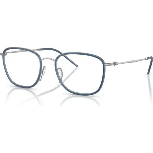 Giorgio Armani 51mm Rectangle Full Rim Optical Glasses - Grey