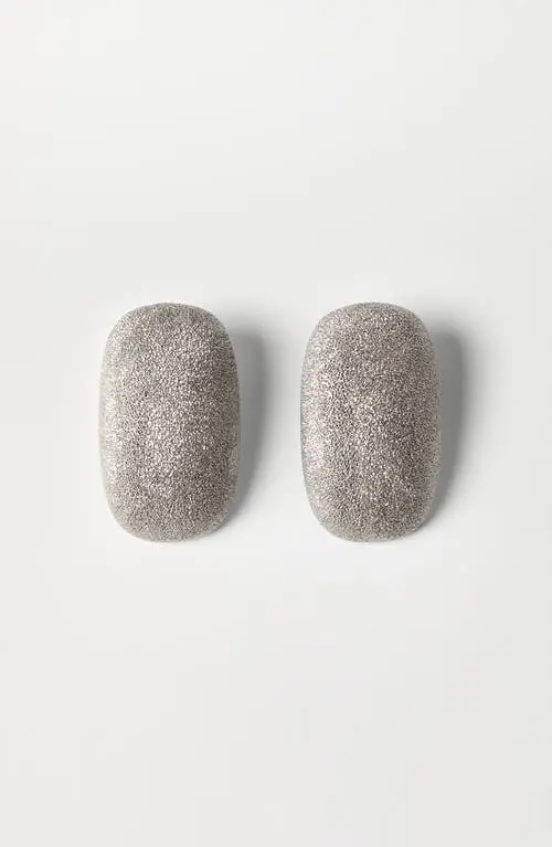 Brunello Cucinelli Shimmer Drop Earrings - Silver