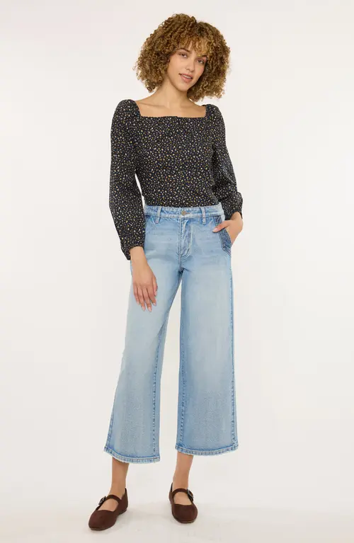 KANCAN Lorinne High Rise Crop Wide Leg Jeans