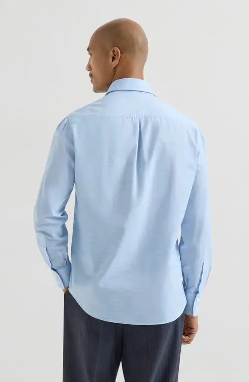 Brunello Cucinelli Oxford Shirt - Azure