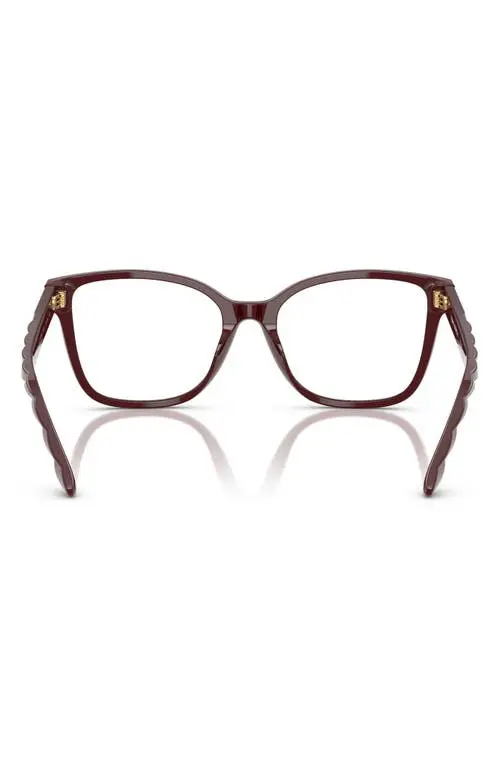 Tory Burch 55mm Oval Optical Glasses - Red