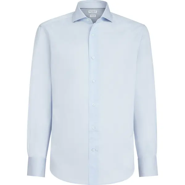 Brunello Cucinelli Twill Shirt - Azure