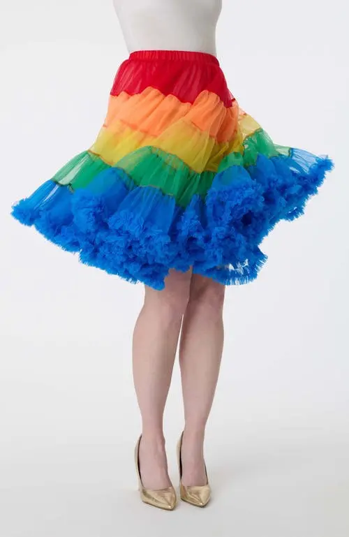 Unique Vintage Stripe Ruffled Petticoat Crinoline