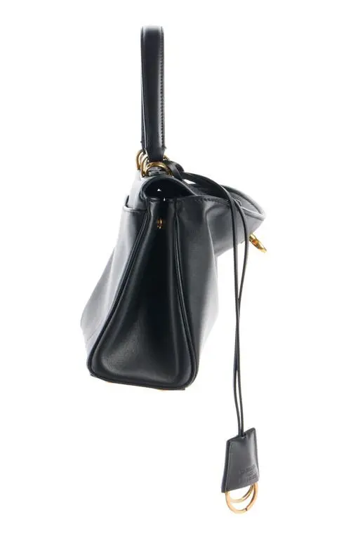 Balenciaga Small Rodeo Leather Hobo Bag - 1000 Black