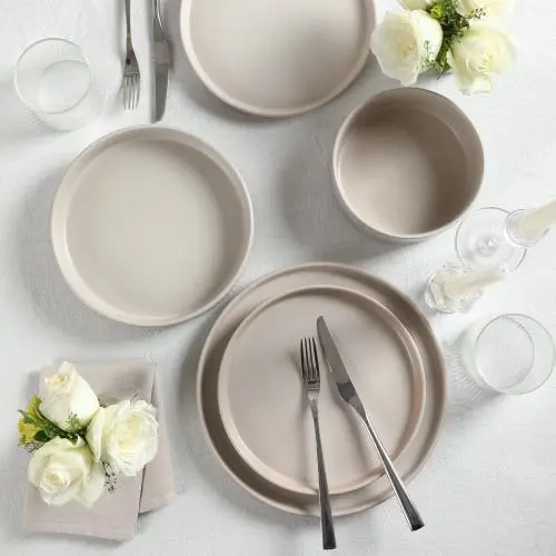 STONE + LAIN Haven Stoneware 4-piece Dinner Plate Set