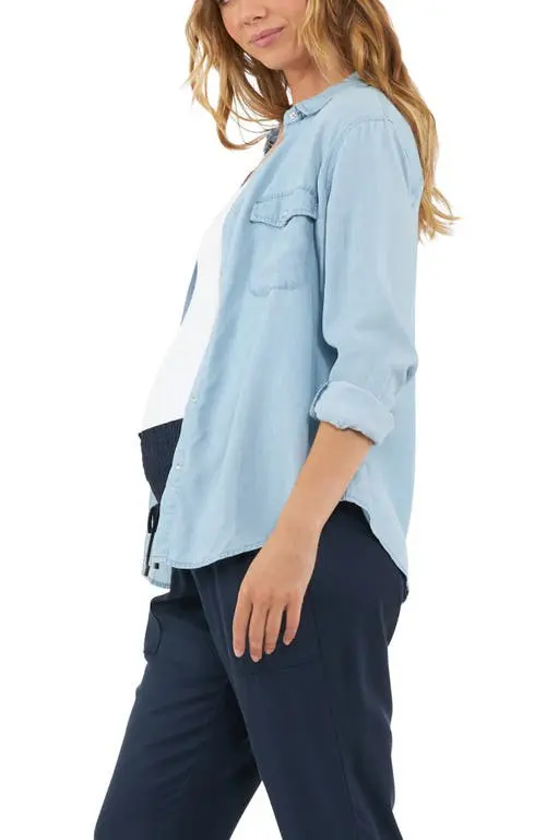 RIPE MATERNITY Bec Chambray Shirt