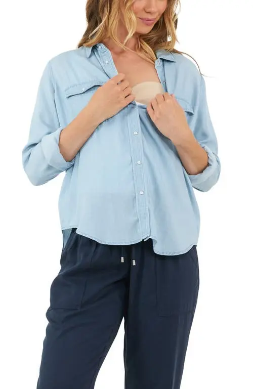 RIPE MATERNITY Bec Chambray Shirt