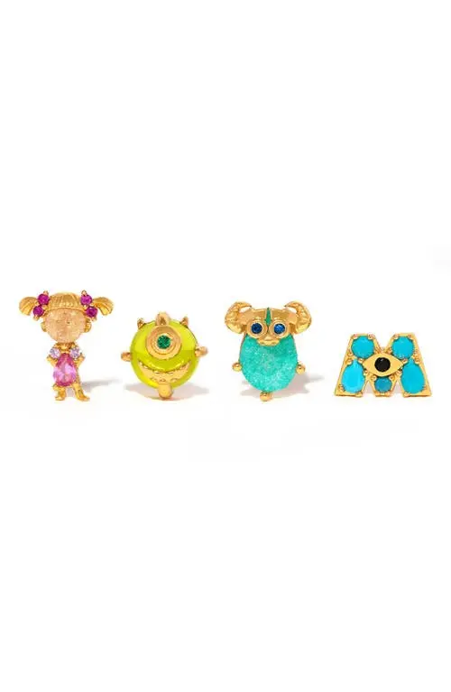GIRLS CREW X Disney® Pixar Monster's Inc. Stud Earrings Set - Gold