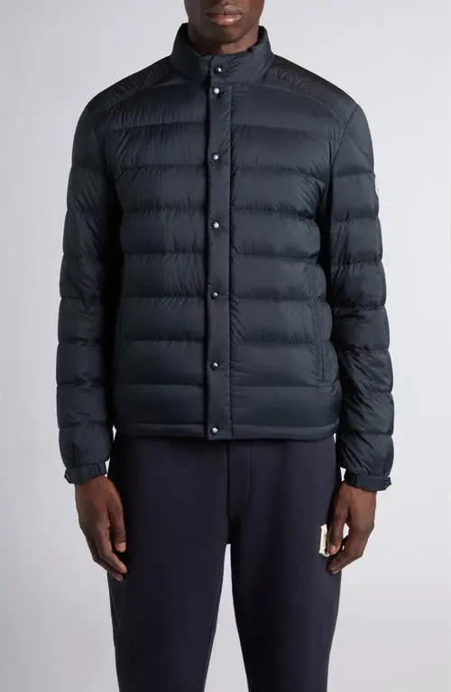 Moncler Water Repellent Nylon Puffer Jacket - Obsidian Blue