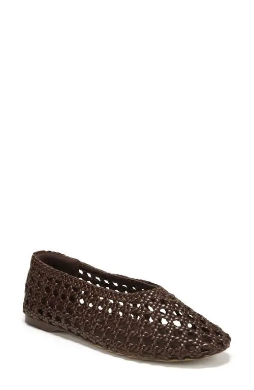 Sam Edelman Shira Knotted Flat - Dark Brown