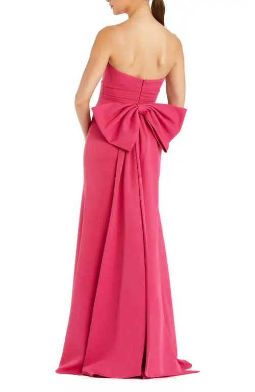 Mac Duggal Strapless Statement Bow Gown