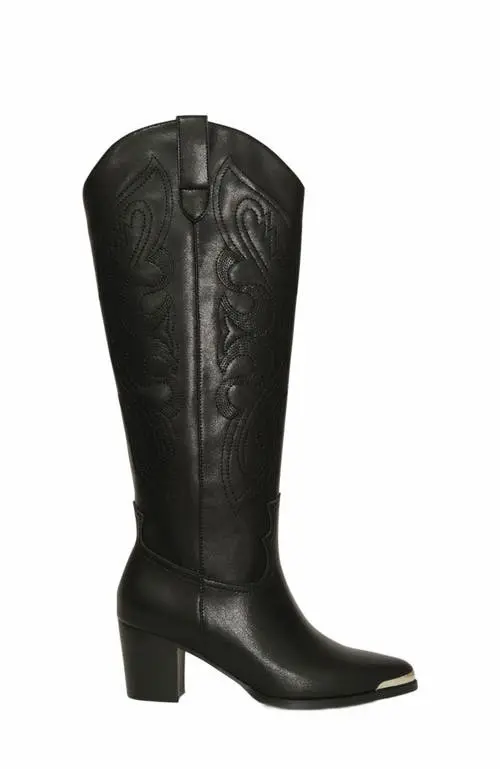 BELLE & BLOOM Rebelle Knee High Western Boot