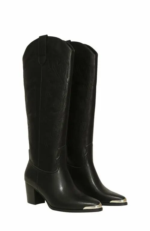 BELLE & BLOOM Rebelle Knee High Western Boot