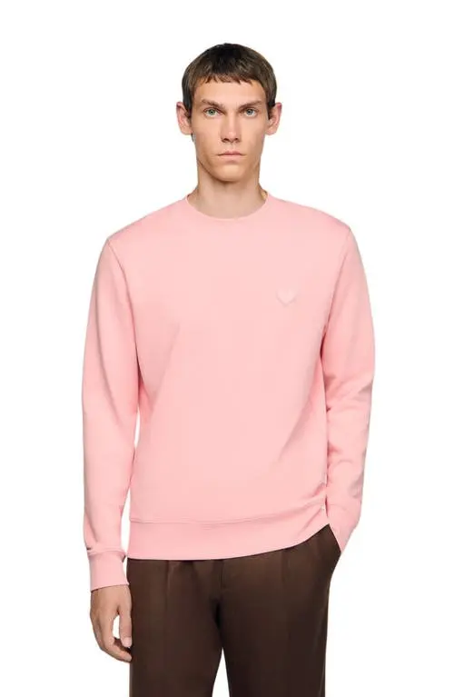 Sandro Heart Patch Crewneck