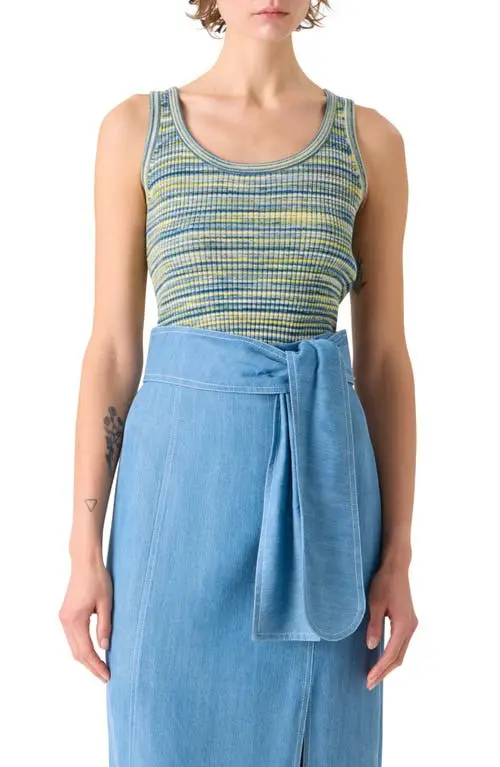 Akris Space Dye Merino Wool Sweater Tank