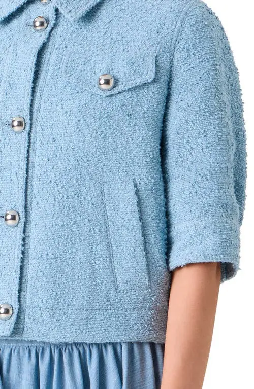 Akris Cotton-blend Bouclé Jacket